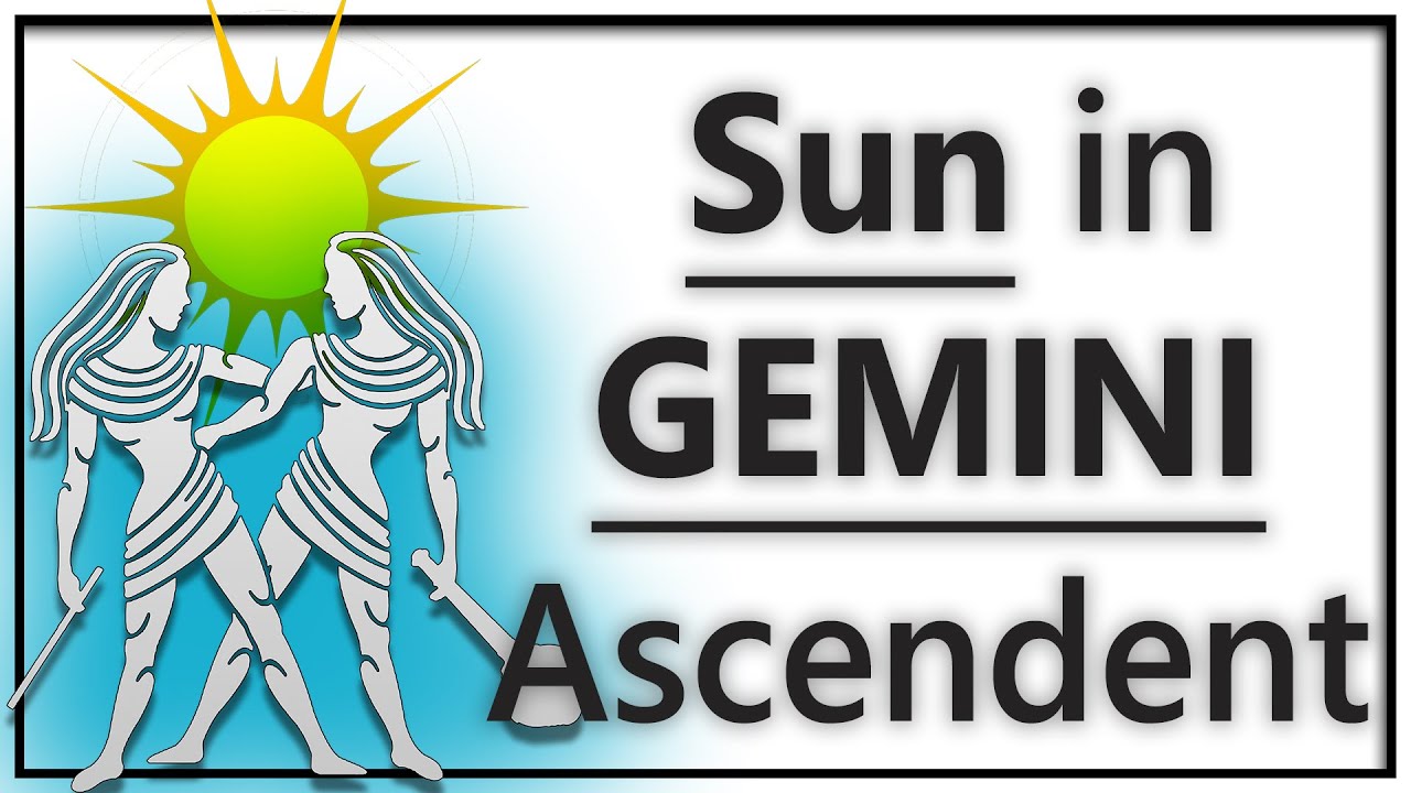 Sun in Gemini Ascendent - All houses effect - YouTube