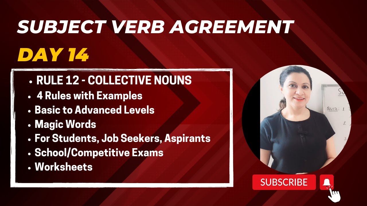 Subject-verb Agreement With Collective Nouns - Rules, Examples ...