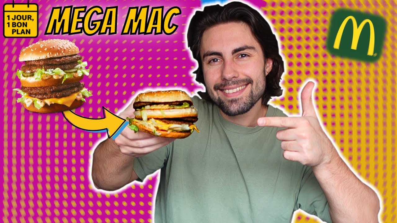 JE TESTE LE BURGER SECRET DE MCDONALD'S LE MEGA MAC 🔥 (Un Big Mac XXL ...