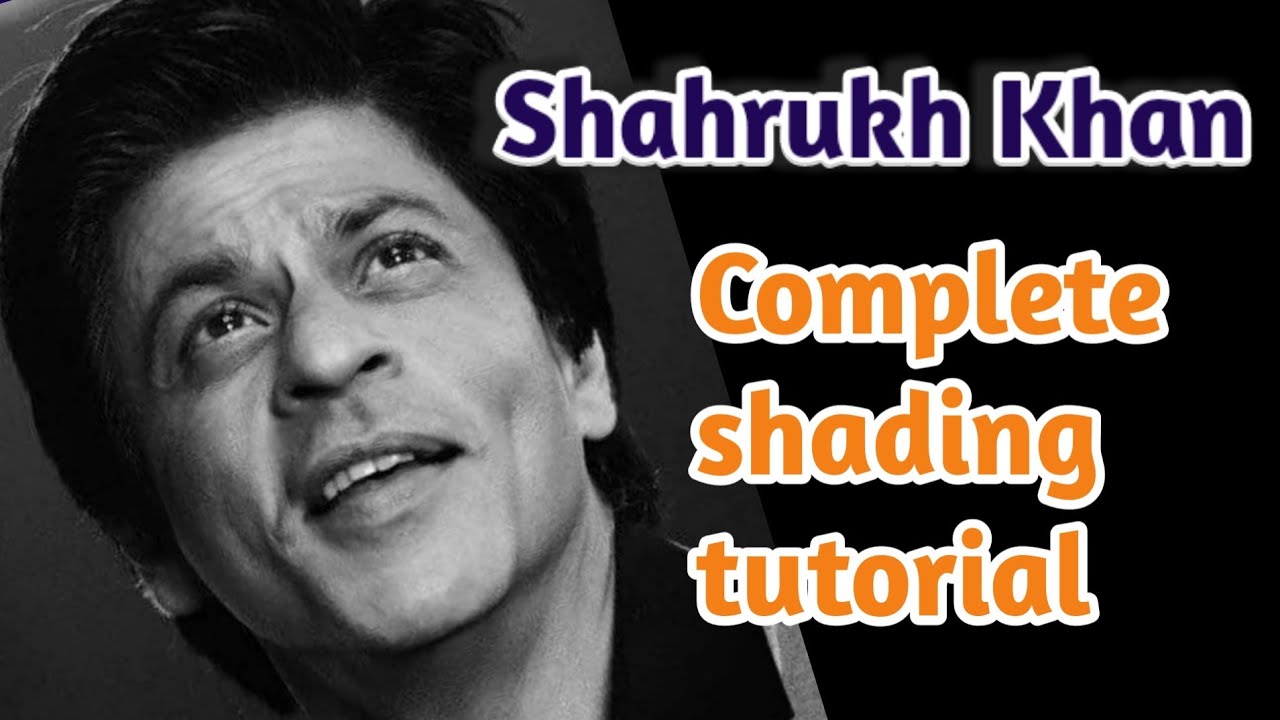 Easy shading of Shahrukh Khan sir's portrait ️👍#timelapse#tutorial ...