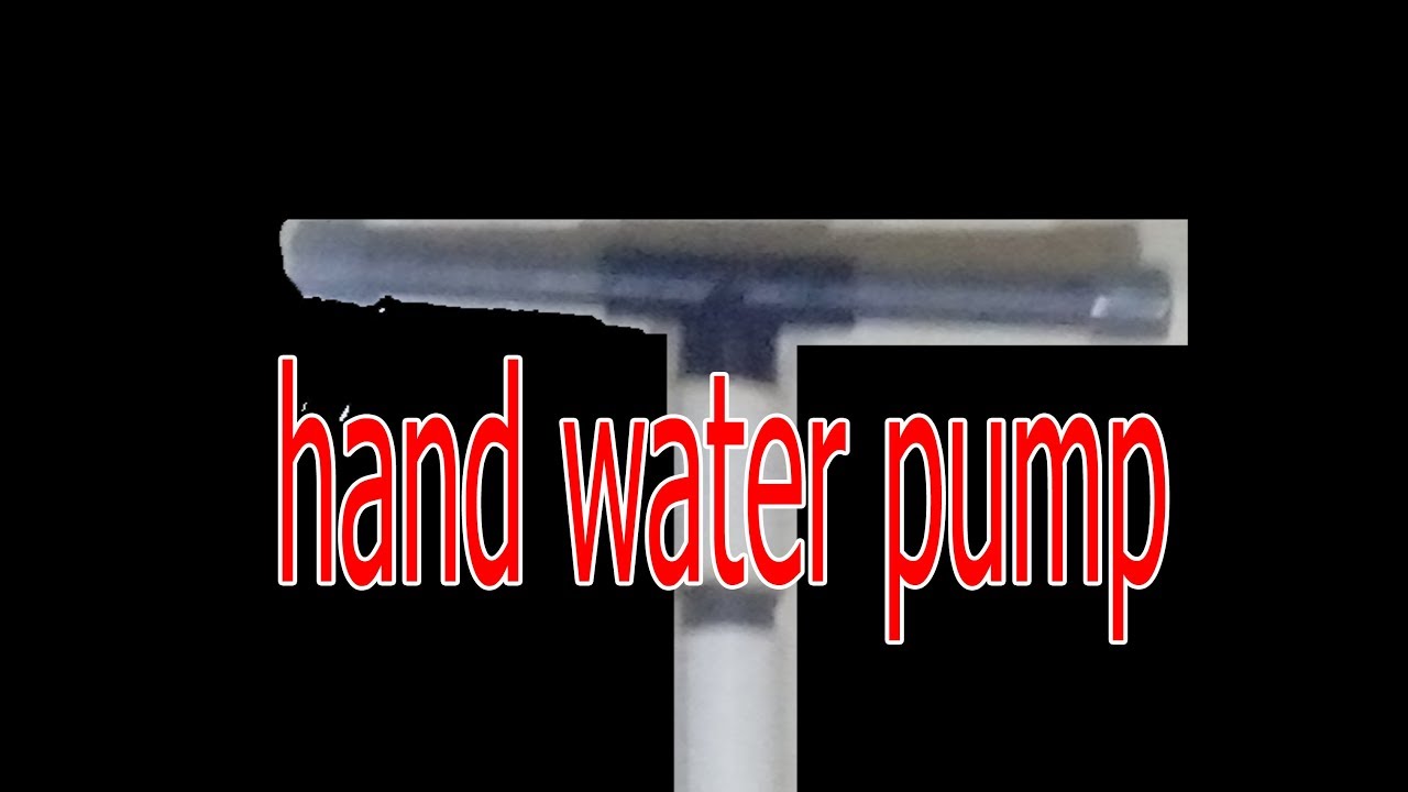 How to make hand water pump in easy way - YouTube