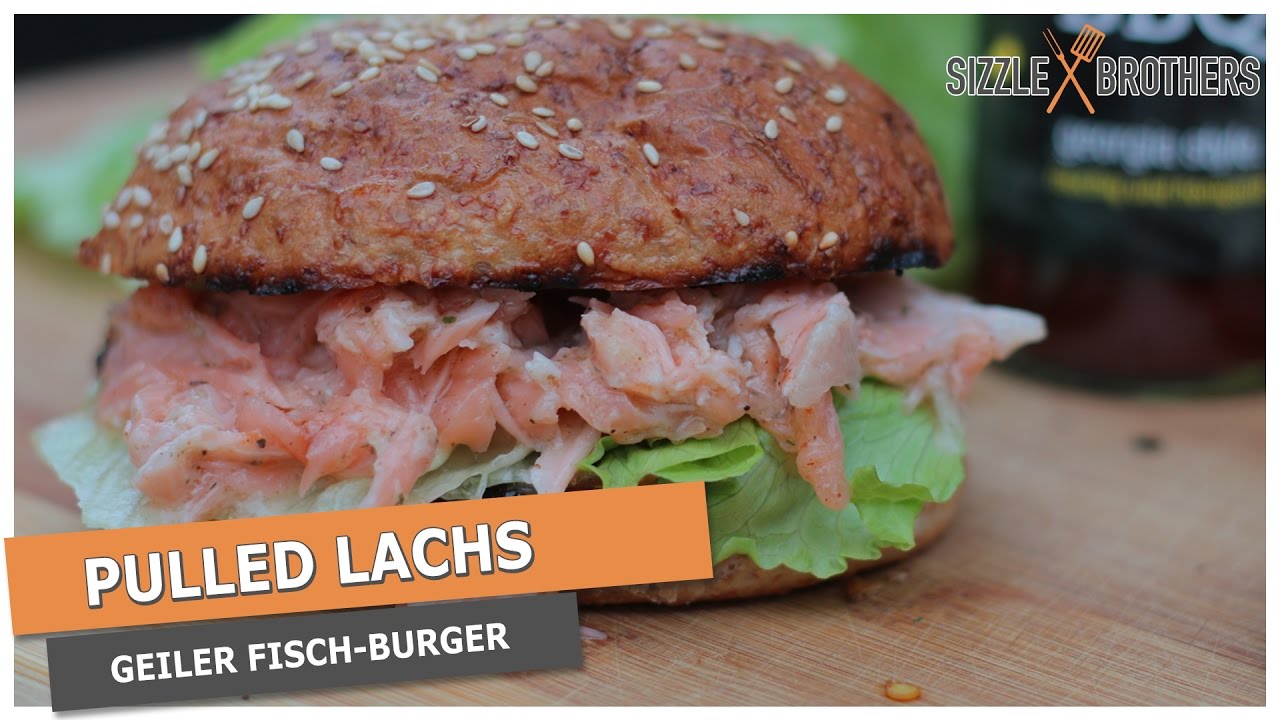 Pulled Lachs Burger - Ein Fisch Burger in 20 Minuten!! - YouTube