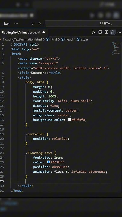 Floating Text Animation Html Css Jagocoding Coding Html Css Technology Animation Youtube