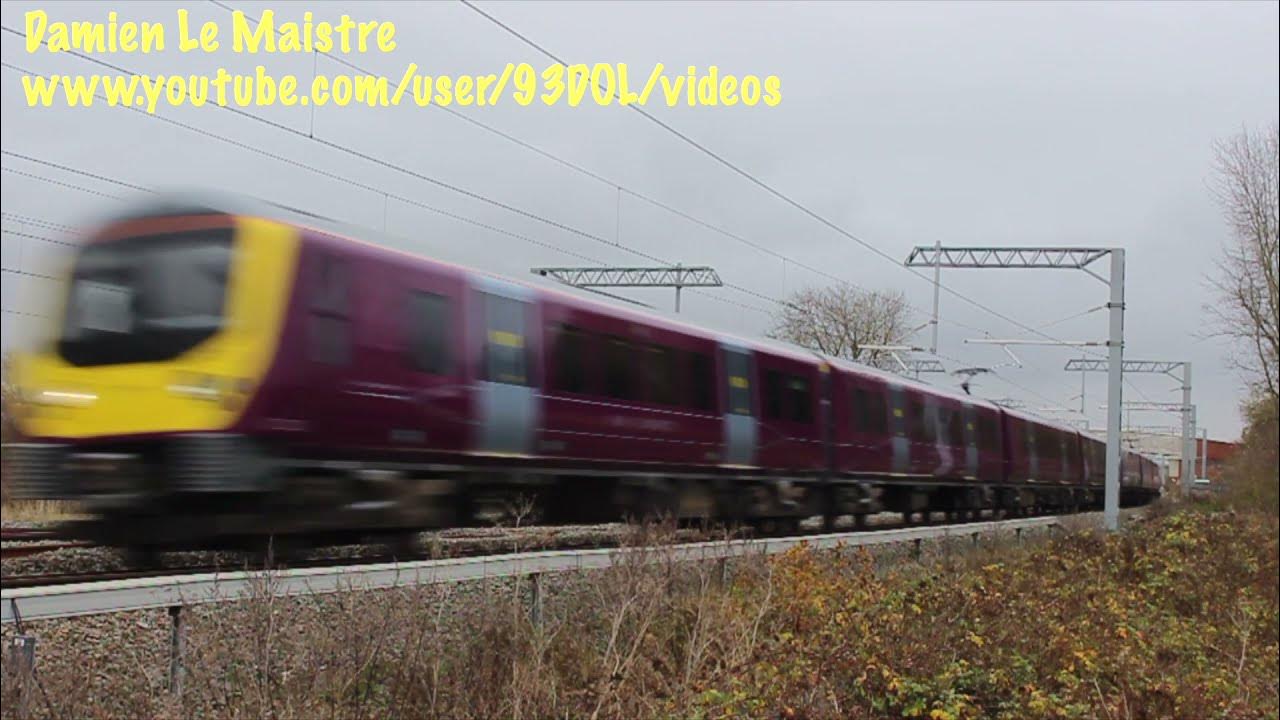 Class 360 EMU 360121 EMR Connect, New Livery and Refurbishment Harrowden Junction 24th November ...