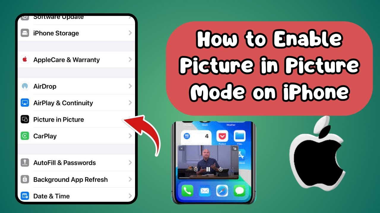 How to Enable Picture in Picture Mode on iPhone - YouTube