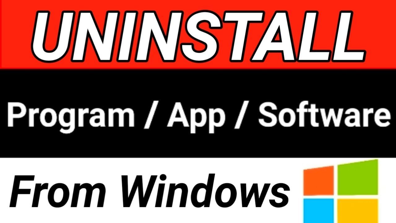 How To Uninstall Progam | App | Software From Windows 8 8.1 ...