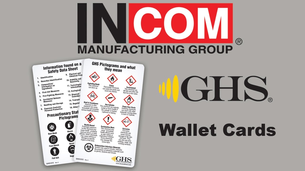 GHS: HazCom 2012 & WHMIS 2015 Pictogram Wallet Card - YouTube