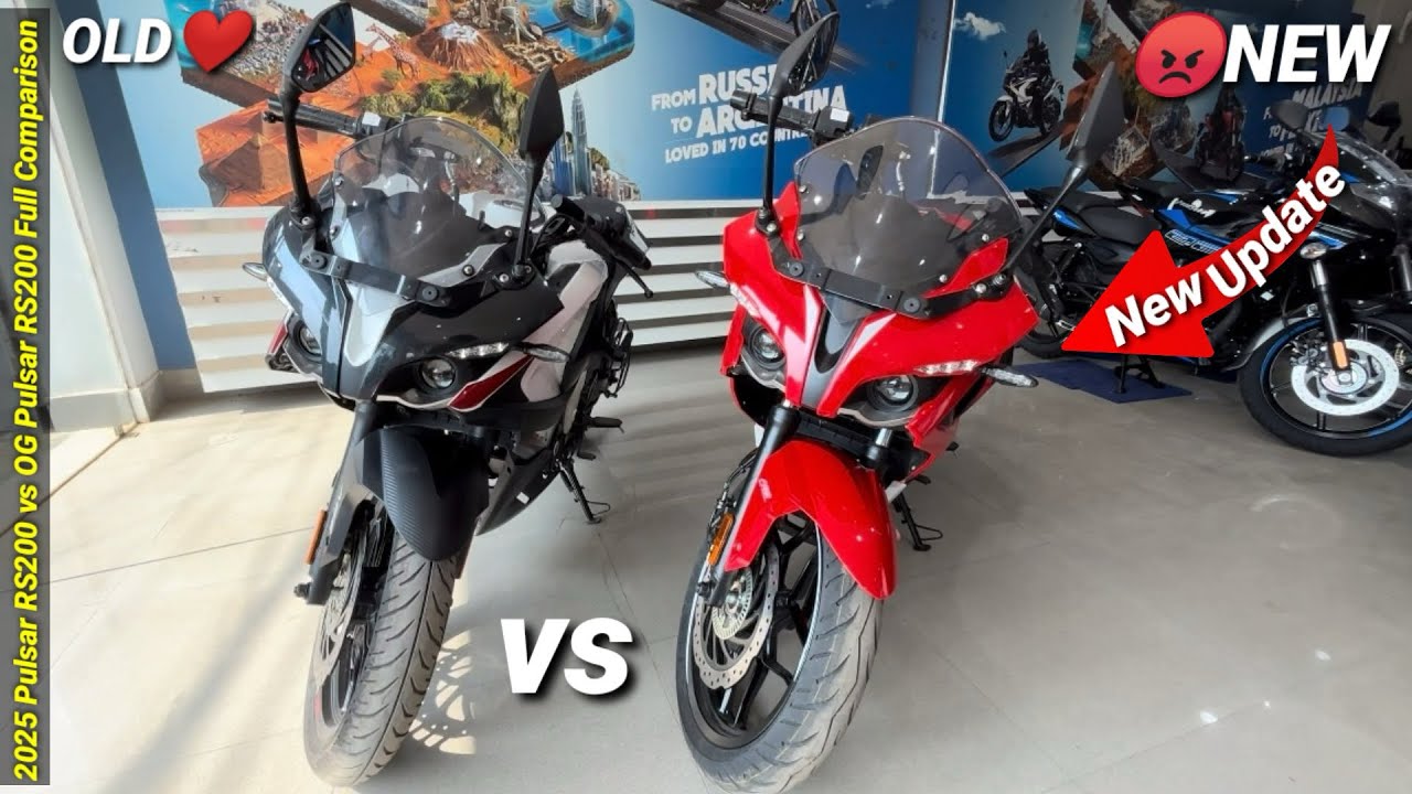 Bajaj Pulsar Rs200 New Model 2025 Launched New Updates vs Old Pulsar ...
