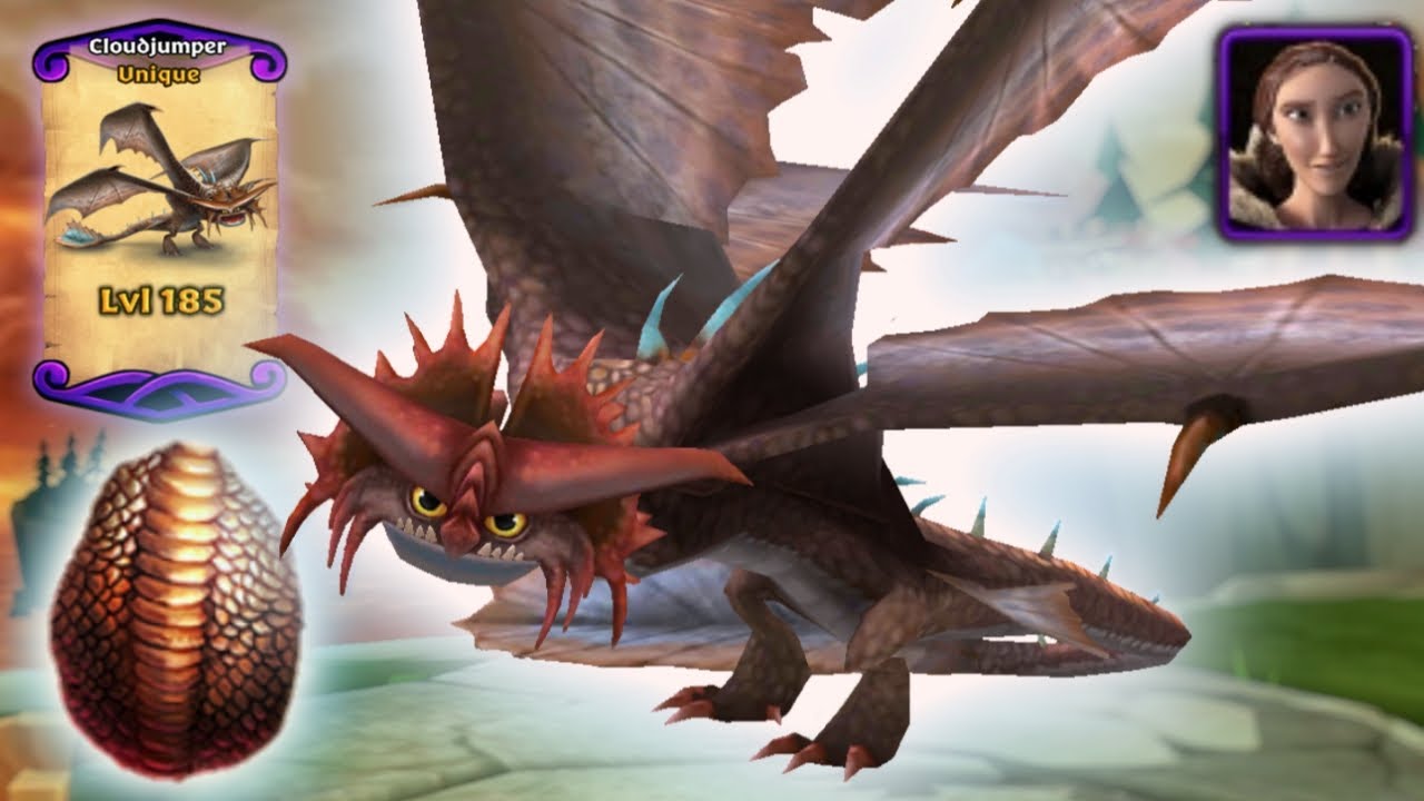 CLOUDJUMPER — Valka's Unique Stormcutter Max Level 185 Titan Mode Showcase | Dragons: Rise of ...