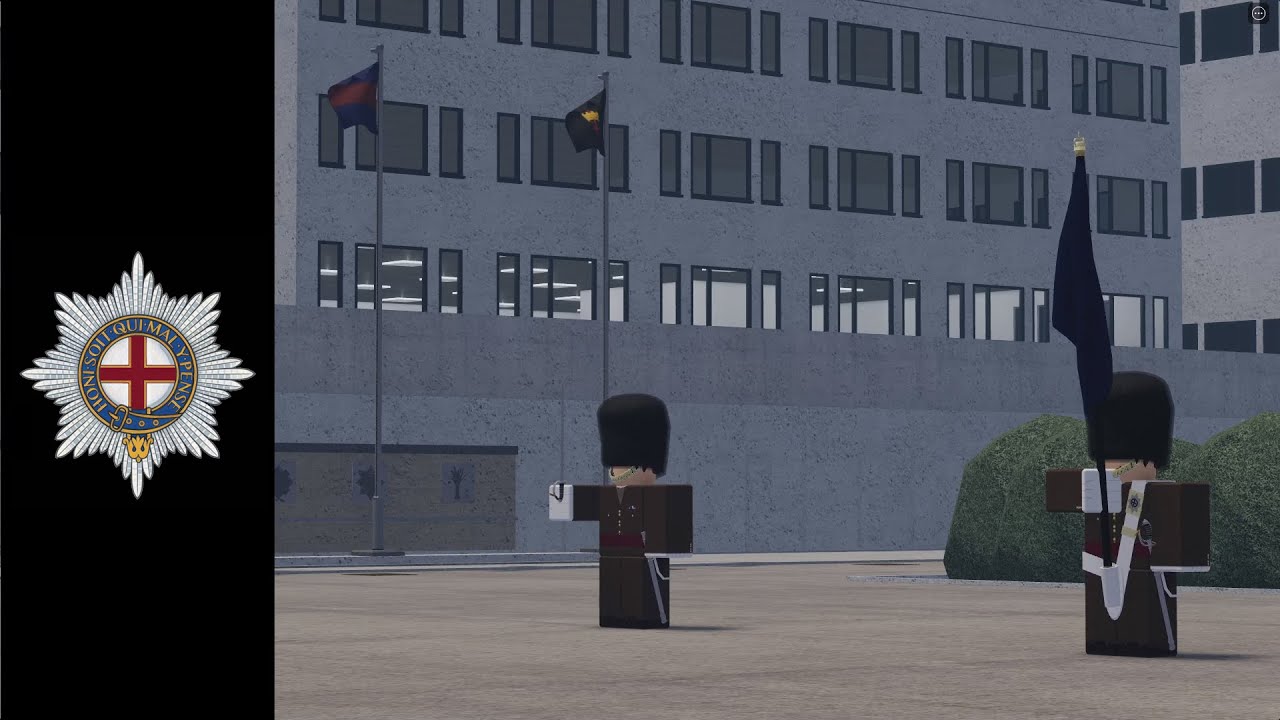 Coldstream Guards Sword and Banner Drill - YouTube