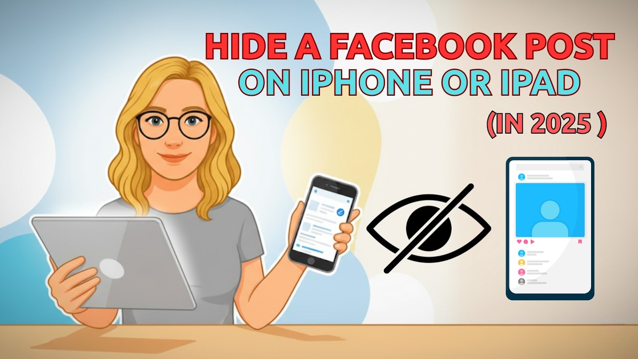 How to Hide a Facebook Post from Your Timeline on iPhone or iPad - YouTube