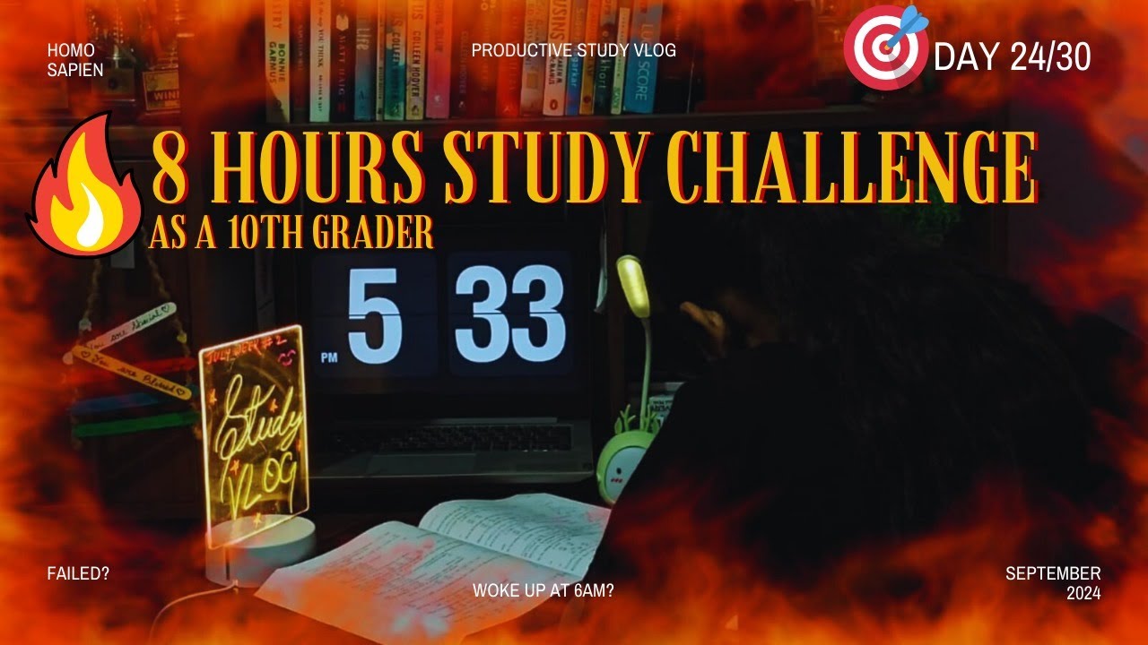 8+ hours study challenge 🔥| 10th grader| study vlog ft. @onlystudyAS ...