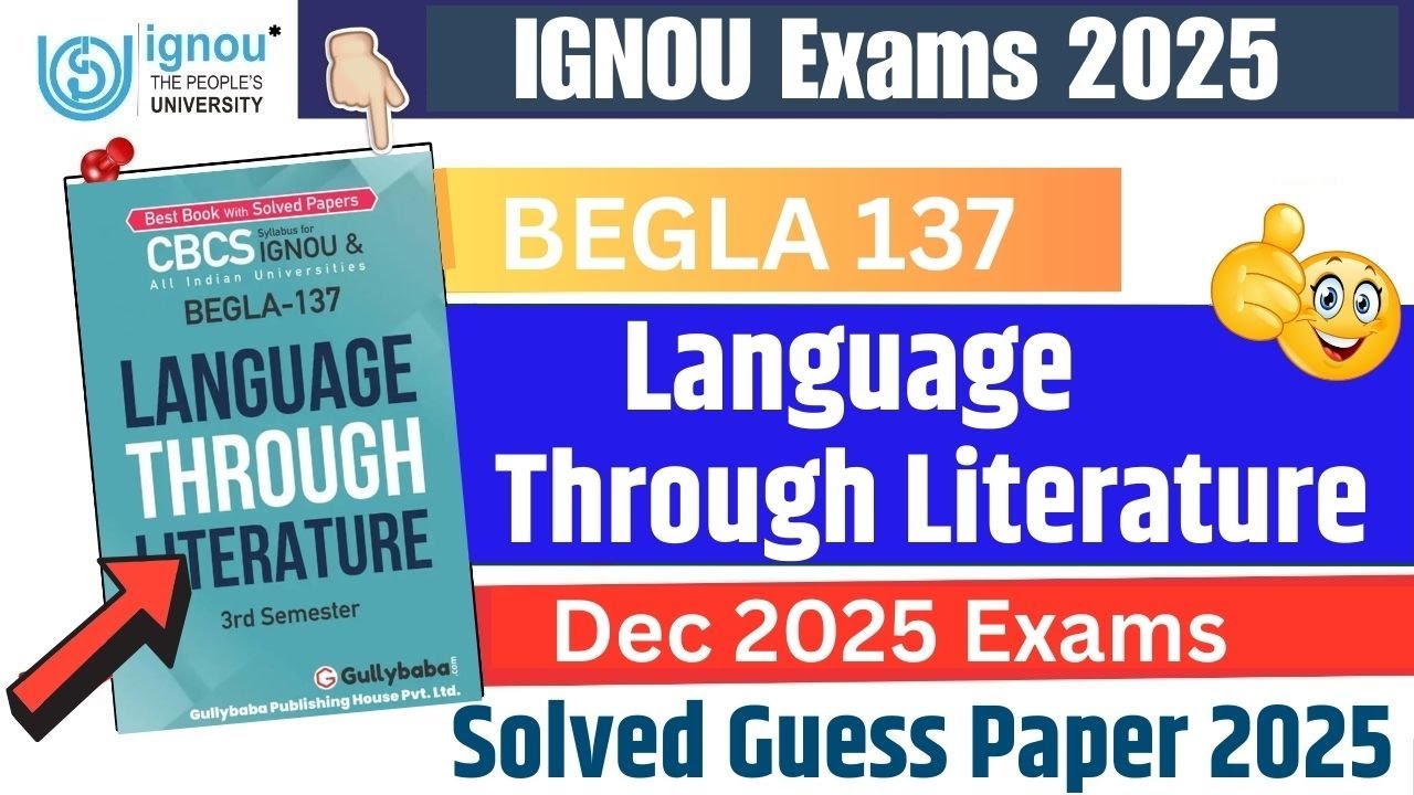 IGNOU BEGLA 137 Solved Guess Paper | BEGLA 137 Language Through ...