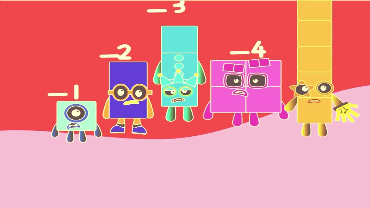 Numberblocks negative and aggressive blocks - YouTube