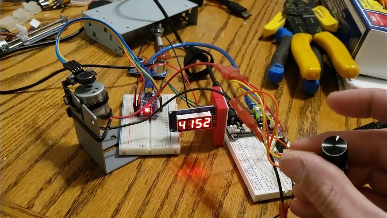 Arduino rpm display and speed control for dc motor - YouTube