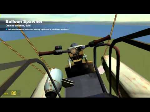 Garry's Mod #1 - How to make a "Helicopter" - YouTube