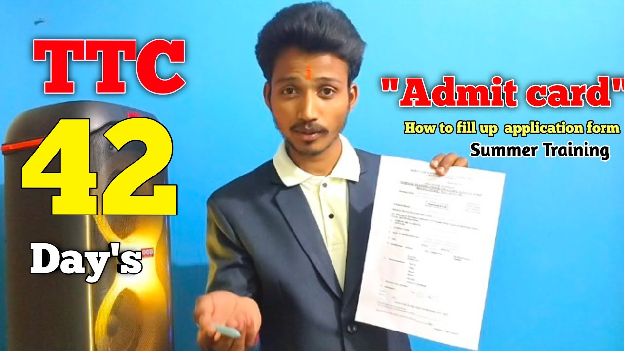 How To TTC Admit Card Application Fome fill up in Telugu Full Details ...
