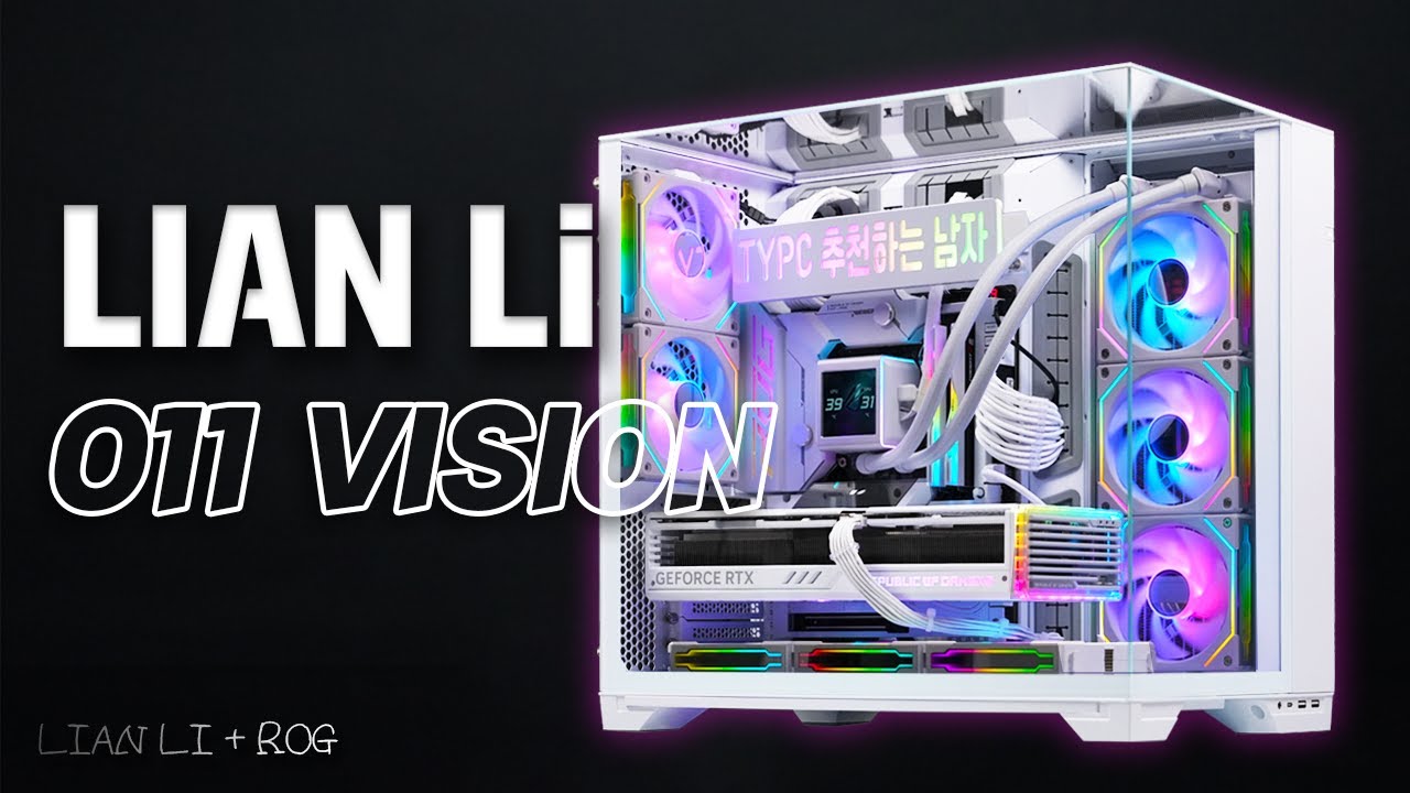 LIAN LI O11 VISION 14900K+ 4090 화이트 감성 끝판왕 | PC Build - YouTube