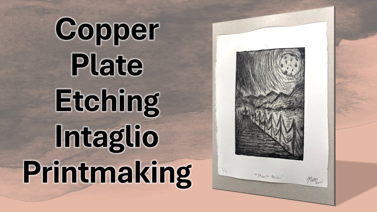 Copper Plate Etching Intaglio Printmaking - YouTube
