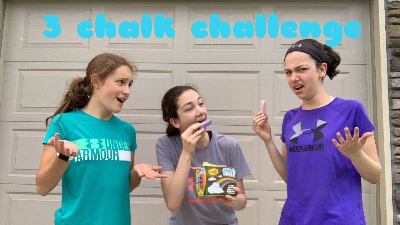 3 color chalk challenge - YouTube