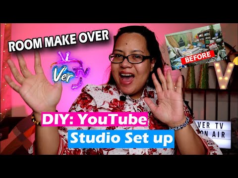 DIY: YouTube Studio Set up | ROOM MAKE OVER