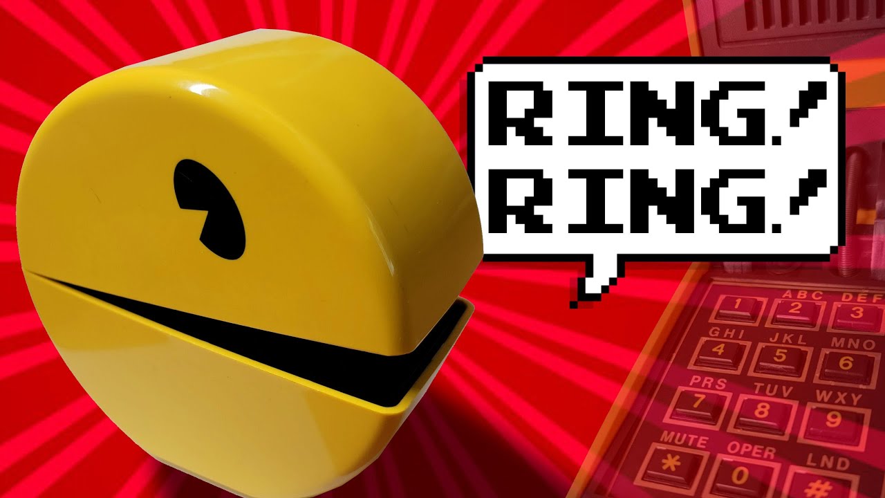 Pac-Man is Calling You! (on this vintage landline Pac-Phone) - YouTube