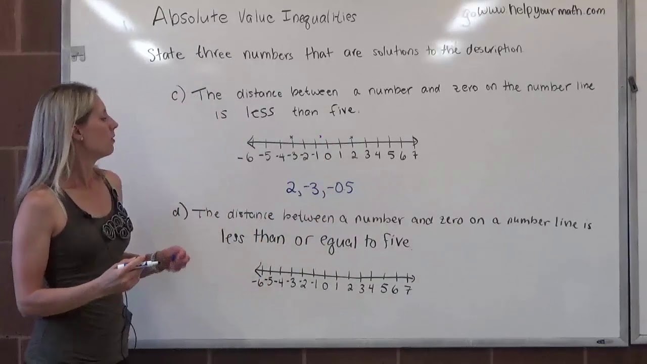 [SL]Introduction to Solving Absolute Value Inequalities - YouTube