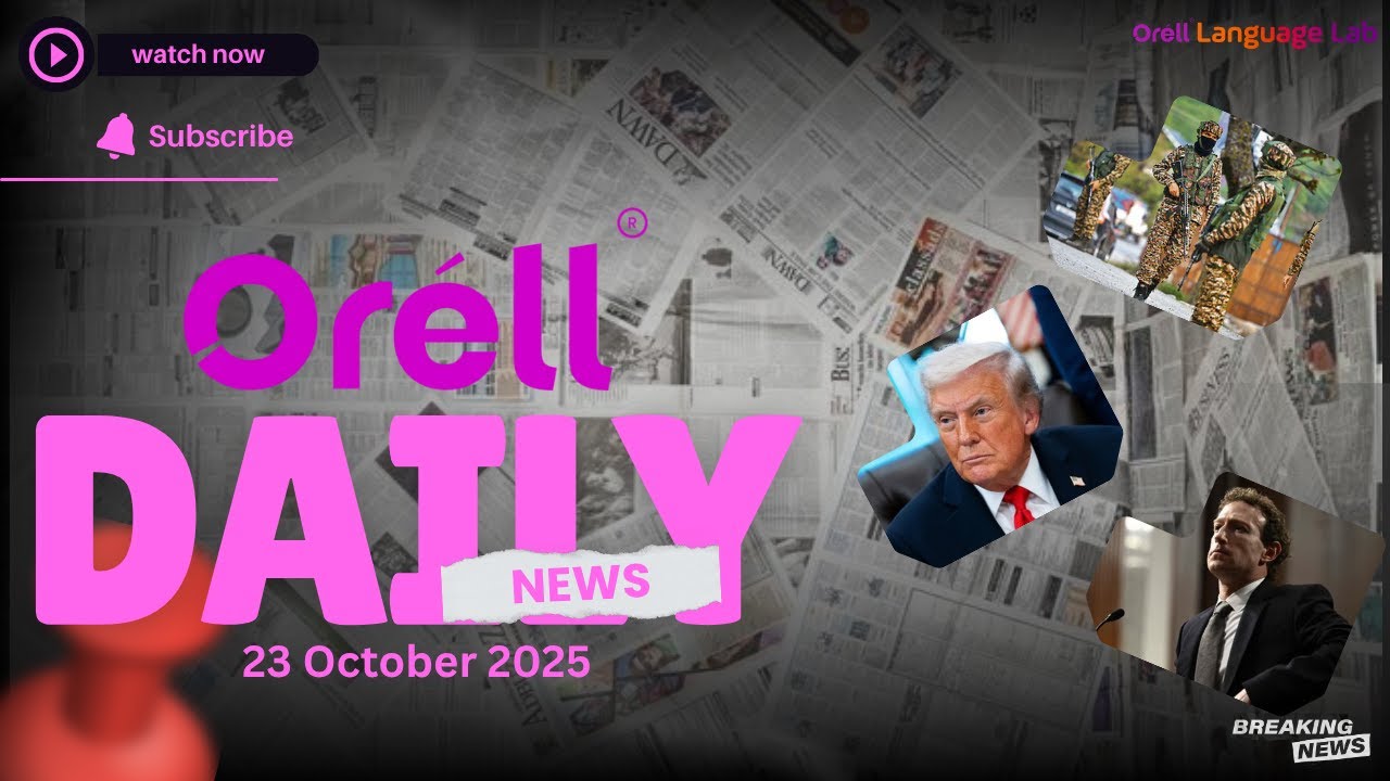 Orell Talk Daily News, 23 October 2025 - YouTube