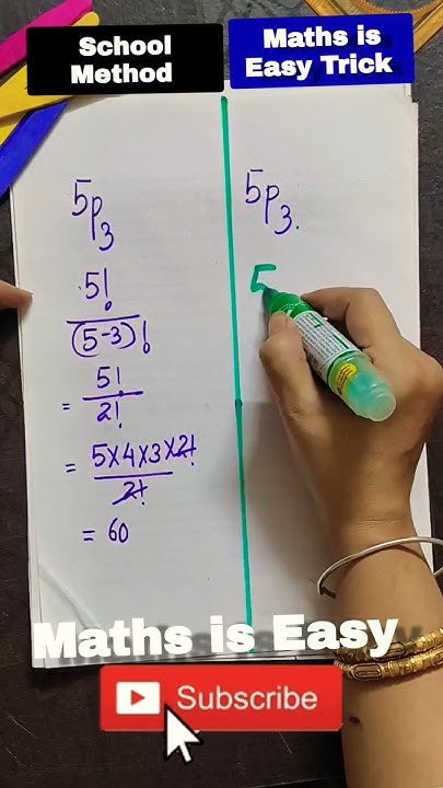 Permutations and Combination Shortcut Trick 🔥 | Class 11,12 IIT JEE #maths #shorts #ytshorts ...