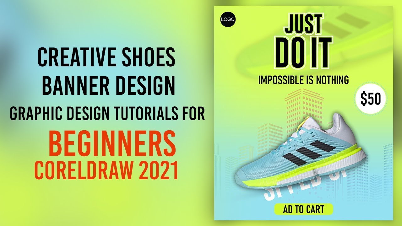 Graphic Design Tutorials For Beginners | Creative Shoes Banner Design ...