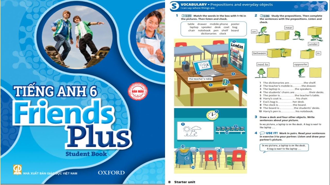 Friend Plus 6| Starter Unit | Lesson 3_Prepositions & Everyday objects ...