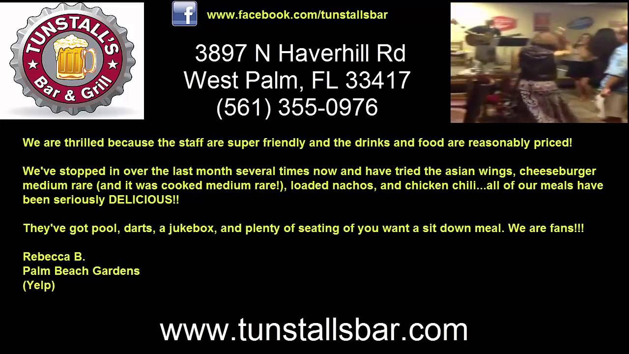 Tunstall's Bar & Grill Reviews - Tunstall's West Palm Beach Reviews ...
