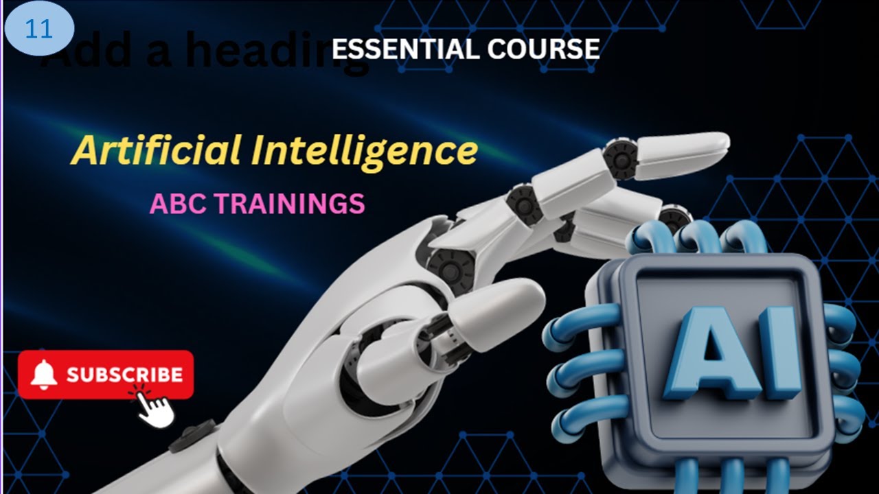 ESSENTIALS COURSE IN ARTIFICIAL INTELLIGENCE | EPISODE 11 - YouTube