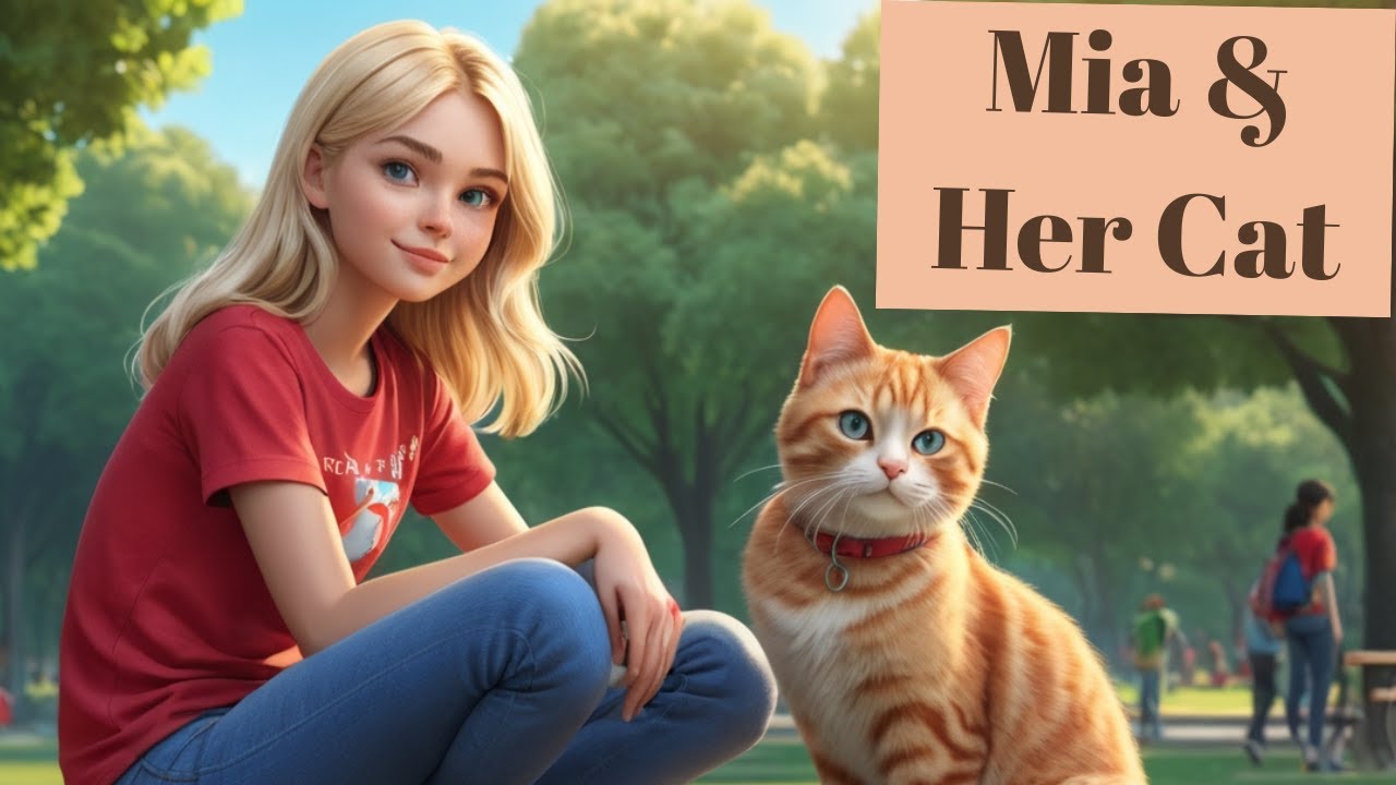 MIA AND HER CAT | KIDS BEDTIME STORY IN ENGLISH - YouTube