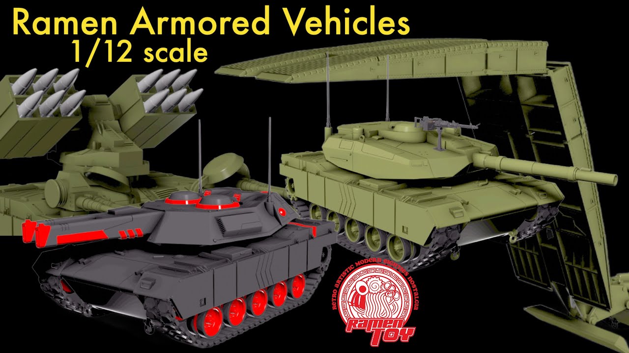 Ramen Armored Vehicles 2024 launch 1/12 Amphisbaena Hunter Phalanx ...