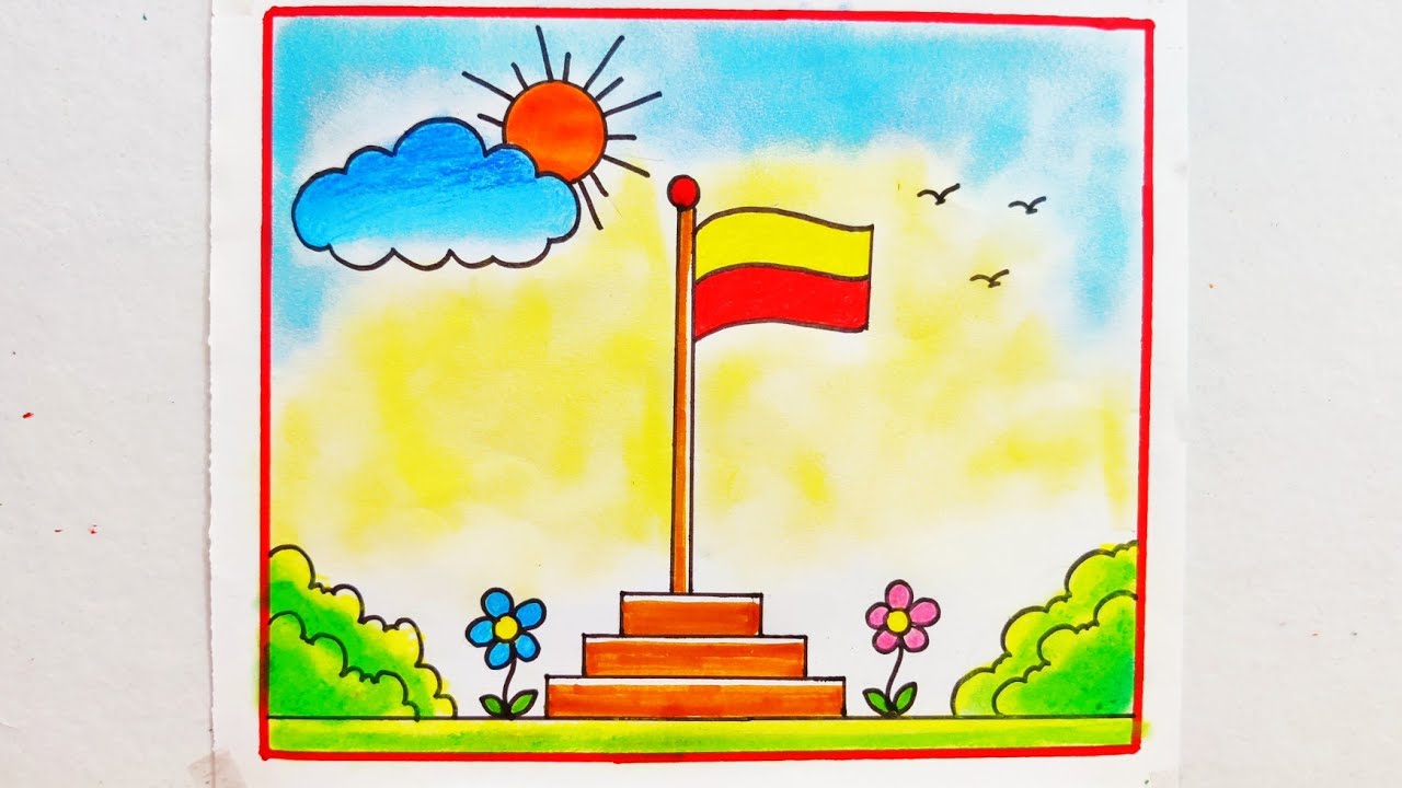 Karnataka rajyostav drawing /kannada diwas drawing/Karnataka rajyostav ...