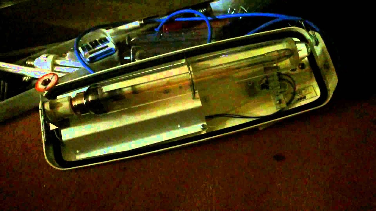 Vision 55w SOX lamp hot restrike - YouTube