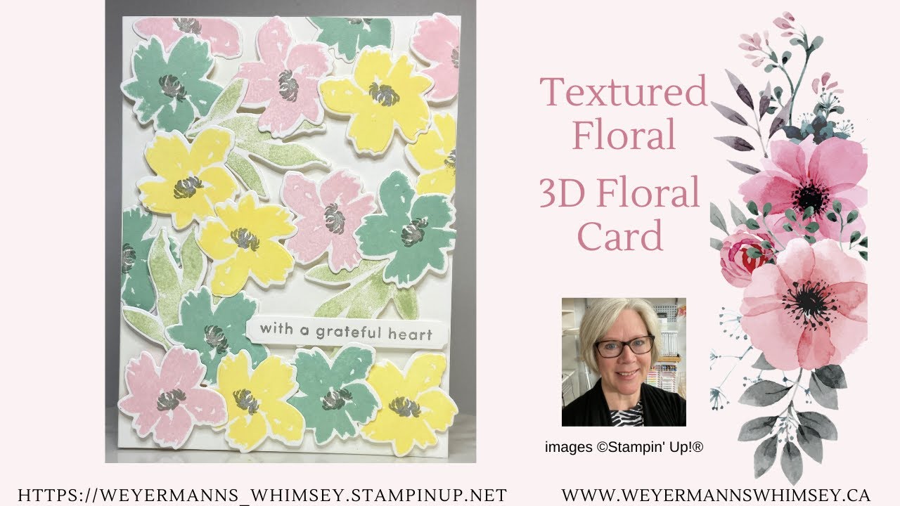 Textured Floral card idea 4 of 4 - YouTube