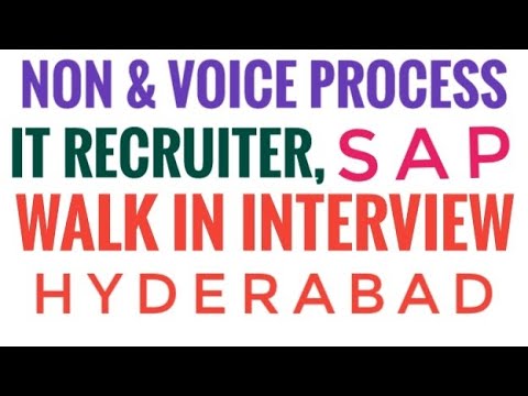 walk-in interview in Hyderabad - YouTube