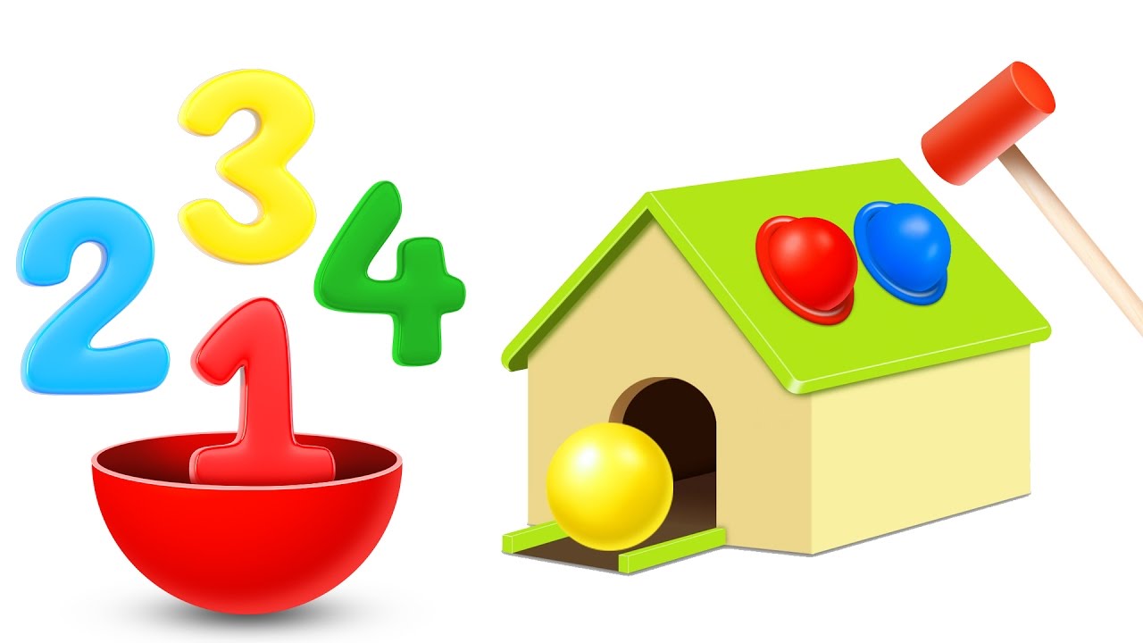 Learn Colors with Wooden Ball Hammer Educational Toys - Colors and ...