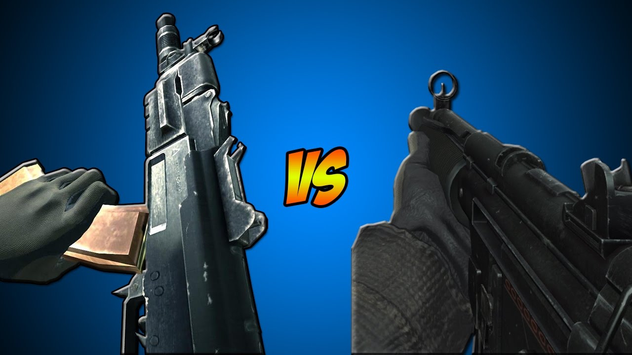 MP5 vs AK-74u (MWR) - YouTube