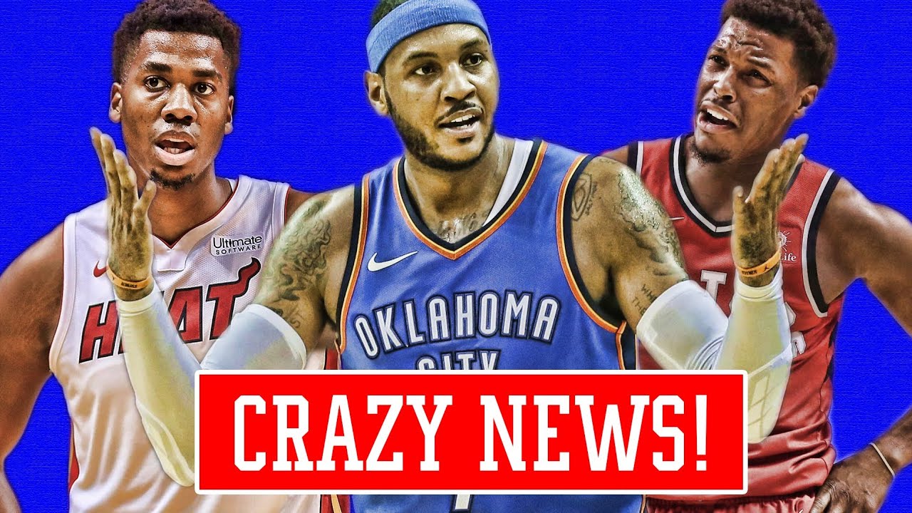 CARMELO ANTHONY NOT HAPPY! KYLE LOWRY TRADE! WHITSIDE ROASTS MIAMI ...