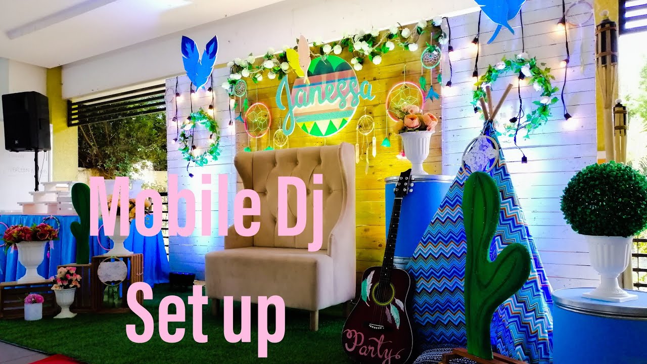 Debut Set up, Mobile Dj Set Up, Basic Lights and Sound System. - YouTube