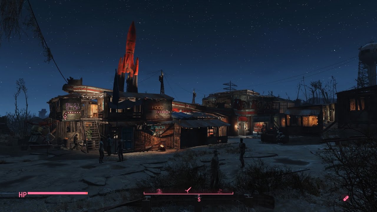 Fallout 4 Settlement Tour: Red Rocket Truck Stop - YouTube