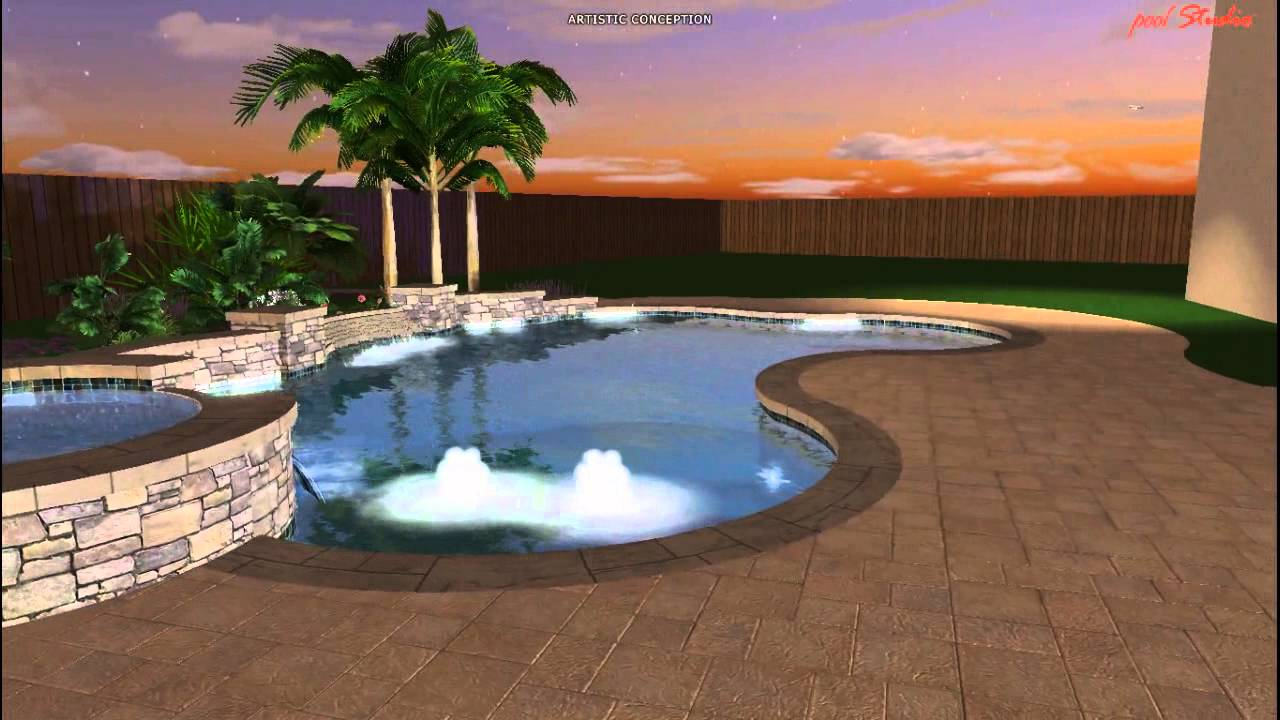 Pool Studio - 3D Swimming Pool Design - YouTube