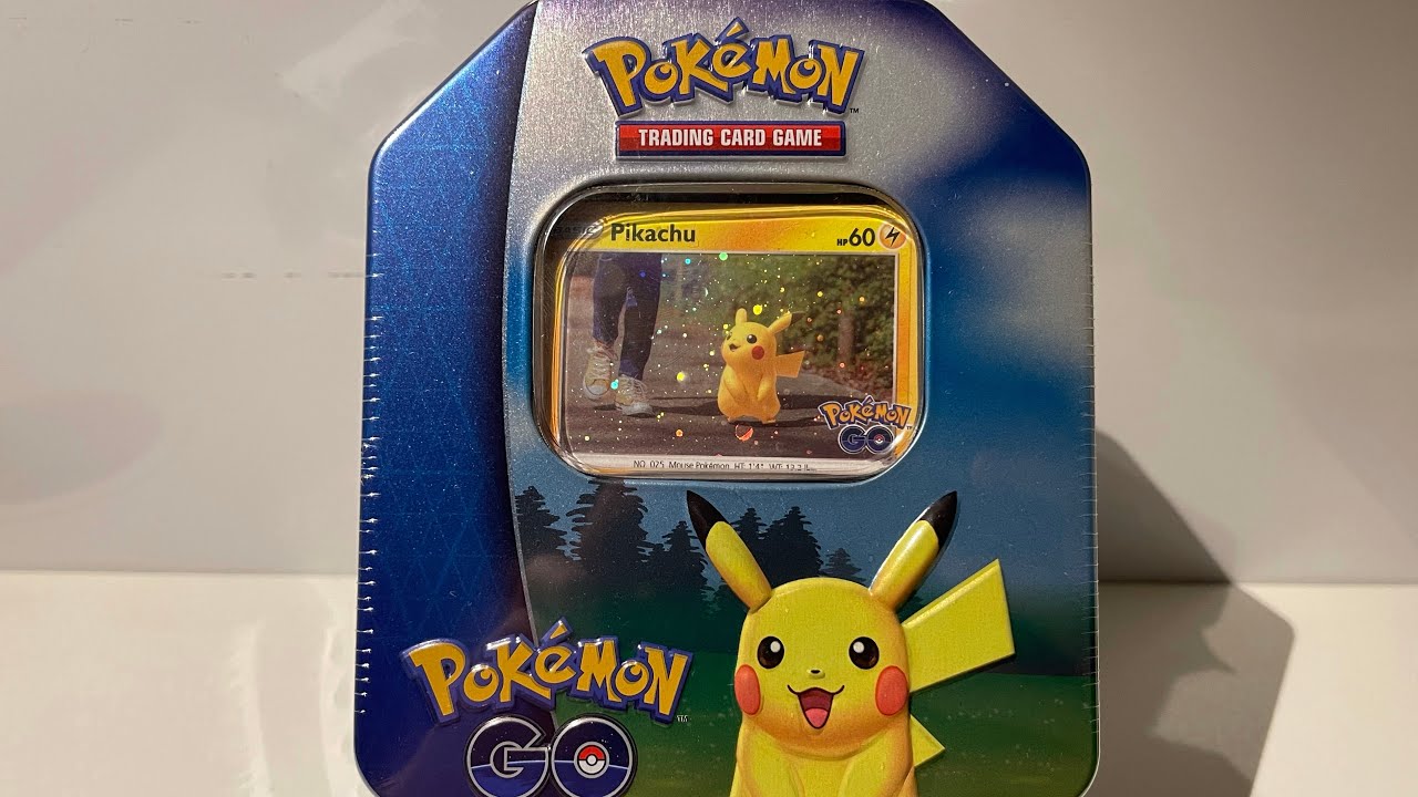 Pokemon Go TCG Pikachu Tin Opening!!⚡️⚡️ - YouTube