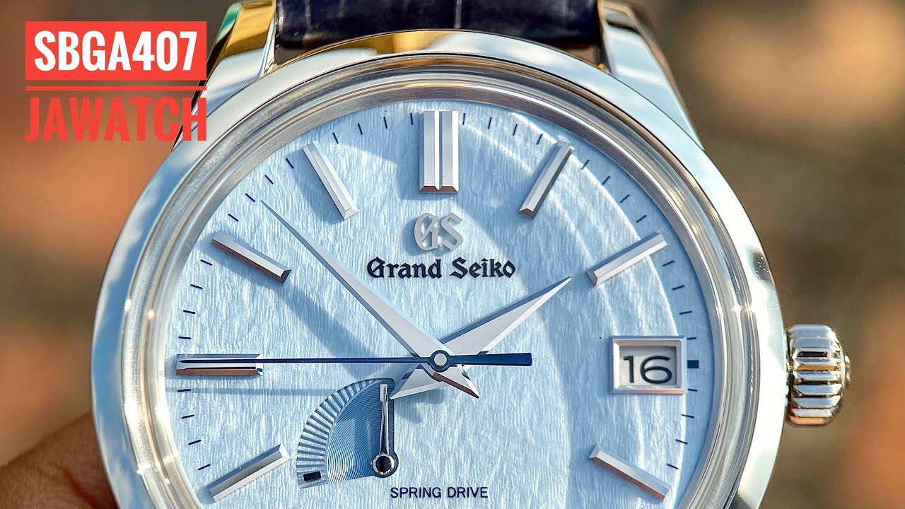 Grand Seiko Spring Drive SBGA407 Blue Snowflake l Jawatch - YouTube