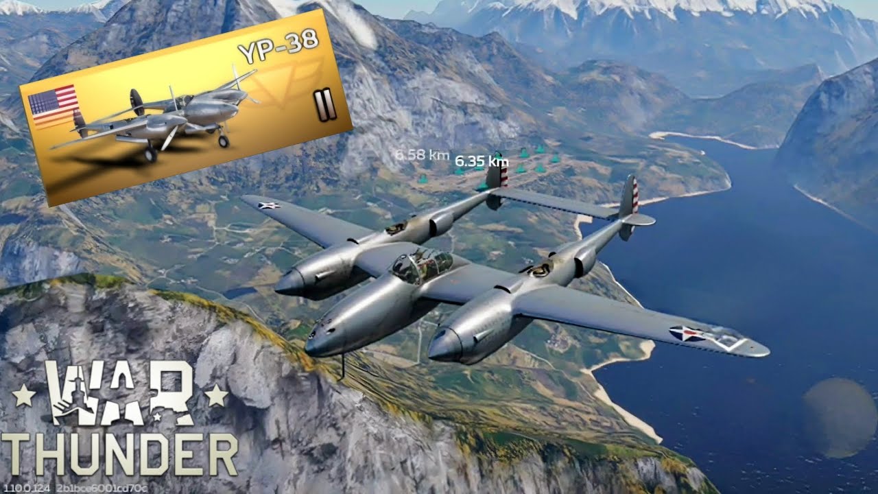 YP-38 gold premium plane gameplay War Thunder Mobile - YouTube