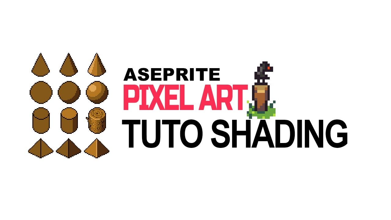 SHADING TUTORIAL : L'OMBRAGE avec ASEPRITE - YouTube