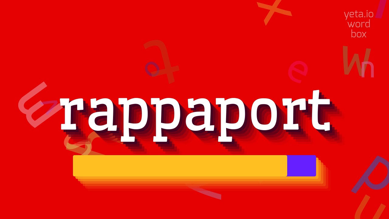 How to say "rappaport"! (High Quality Voices) - YouTube